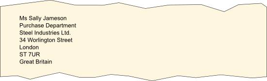 Structure And Parts Of The Inside Address In English Business Letters